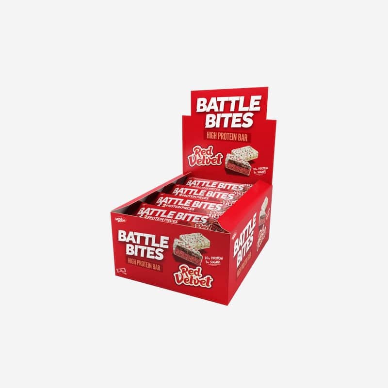 Red velvet high protein bar - battle bites - 6 Pack Supplements